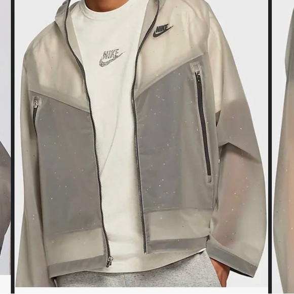 Nike | Jackets & Coats | Nike Rain Coat Clear Windrunner Jacket Mens ...